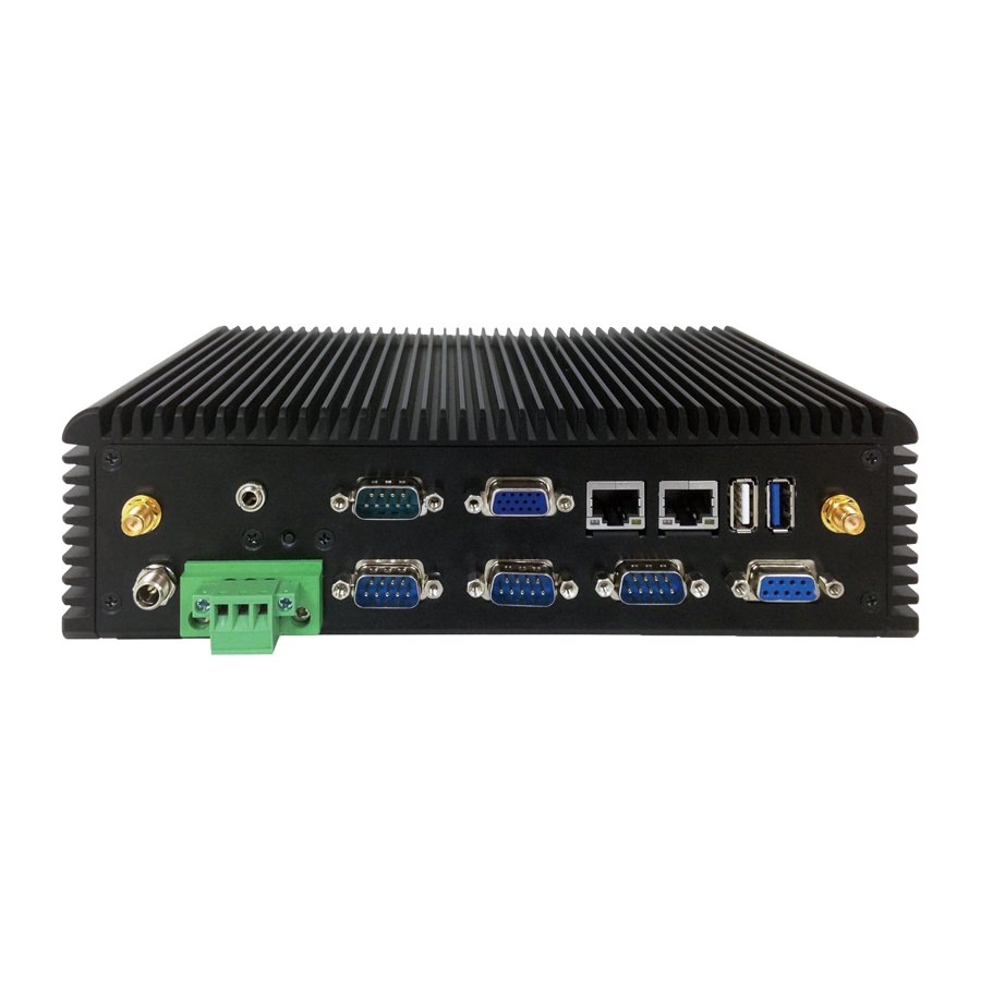ECW-281B-BT Industrial Fanless Embedded PC with Intel Celeron J1900 2.0GHz Quad Core Processor ...