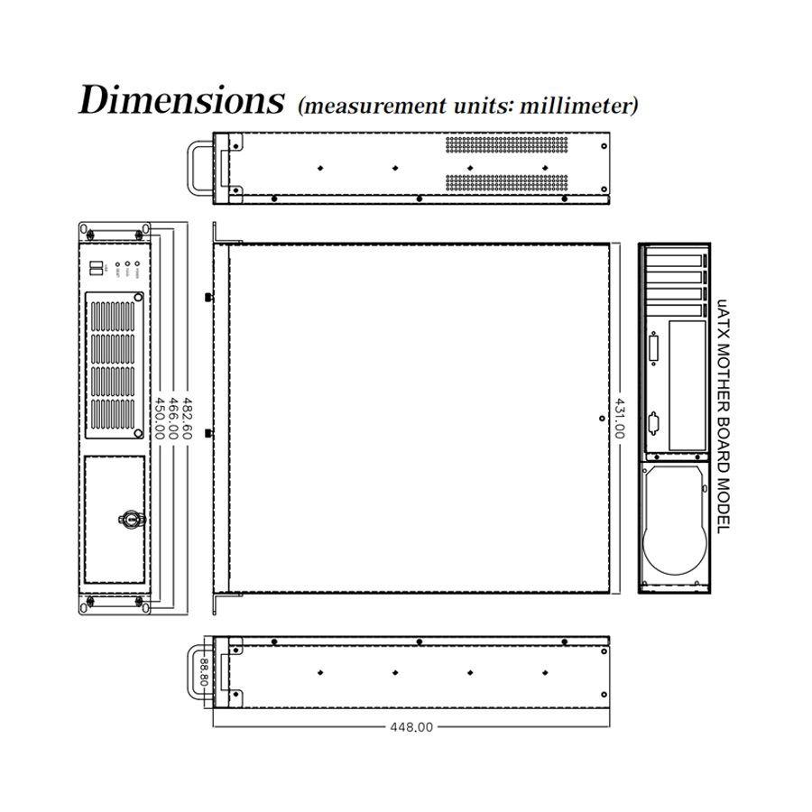 SYS-2U220GM-Q87 2U 17.64” Depth Industrial Rack Mount Computer ...