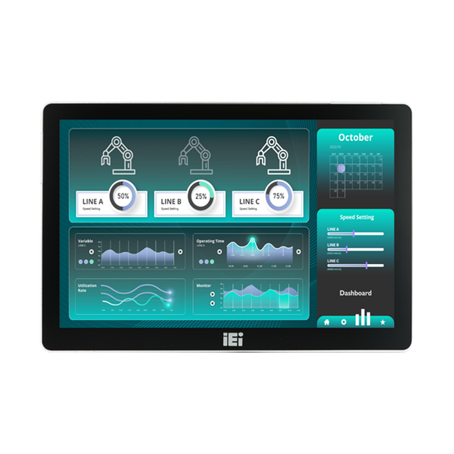 PPC2-CW15-EHL 15.6” Fanless Touch Panel PC with Intel Celeron J6412 ...