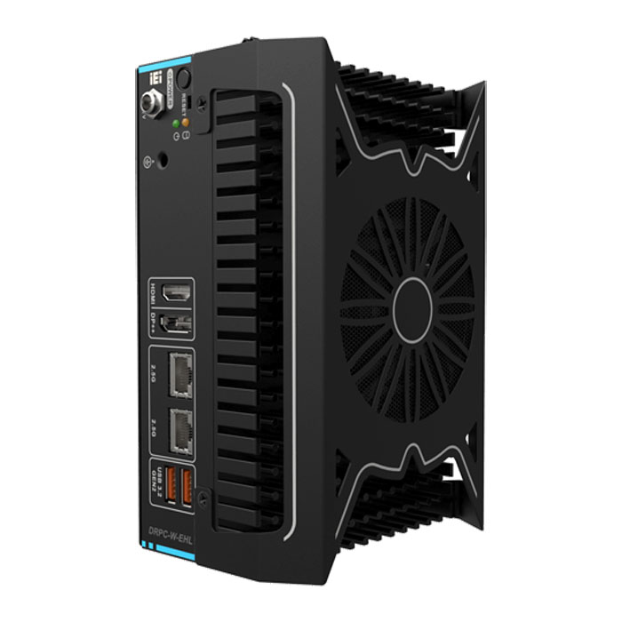 DRPC-W-EHL Fanless DIN-Rail Embedded PC with Intel Celeron J6412 Quad ...