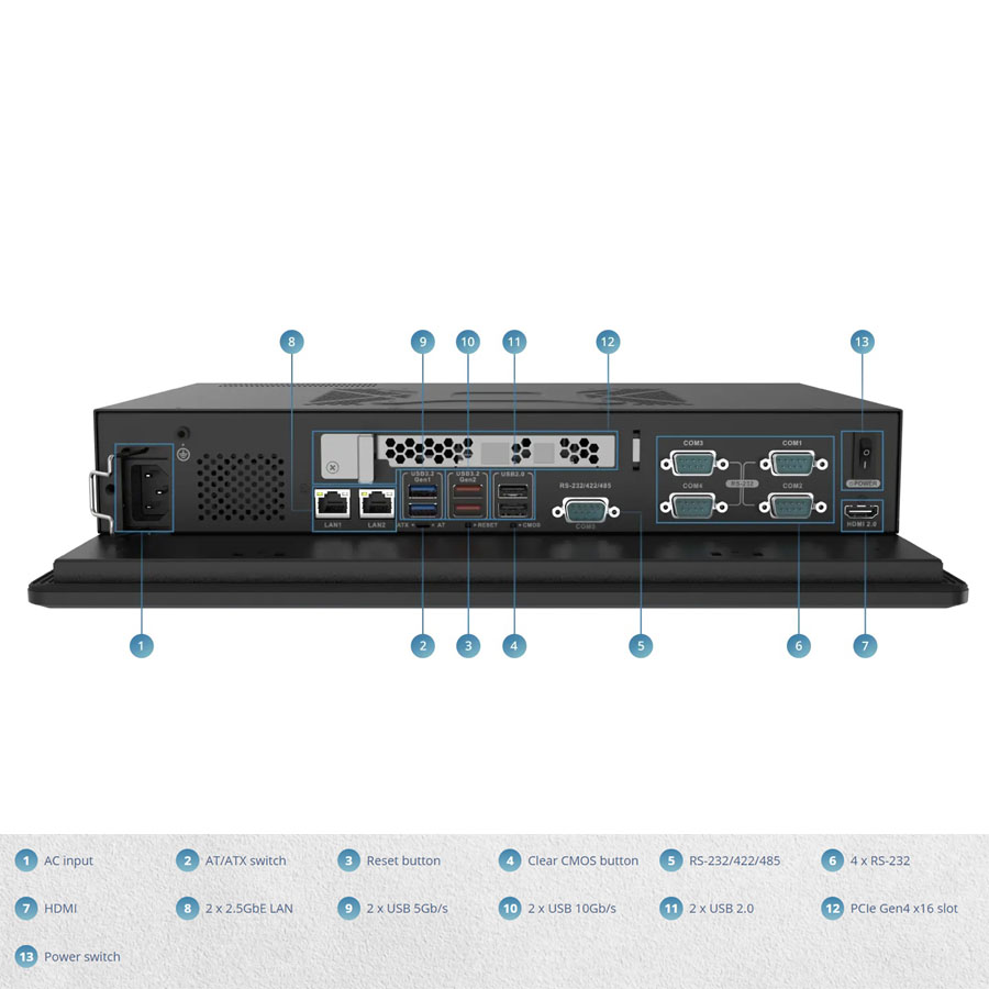 PPC2-C15-ADL High Performance Heavy Industrial Touch Panel PC with ...