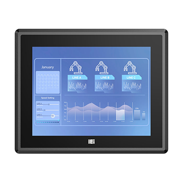 PPC2-C121-ADLP 12.1" High Performance Heavy Duty Fanless Touch Panel PC ...